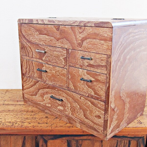 Wooden Desktop Chest - Etsy