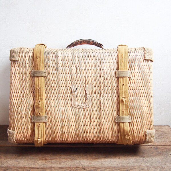 Wicker Suitcase - Etsy