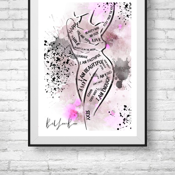 Body Positive Wall Art - Etsy UK