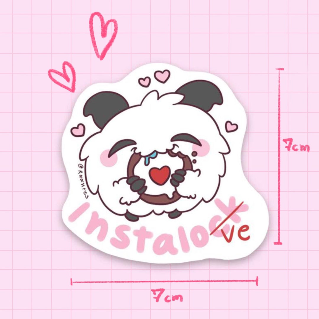 Instalock - League of Legends Poro Holographic Glitter Sticker - Cute ...