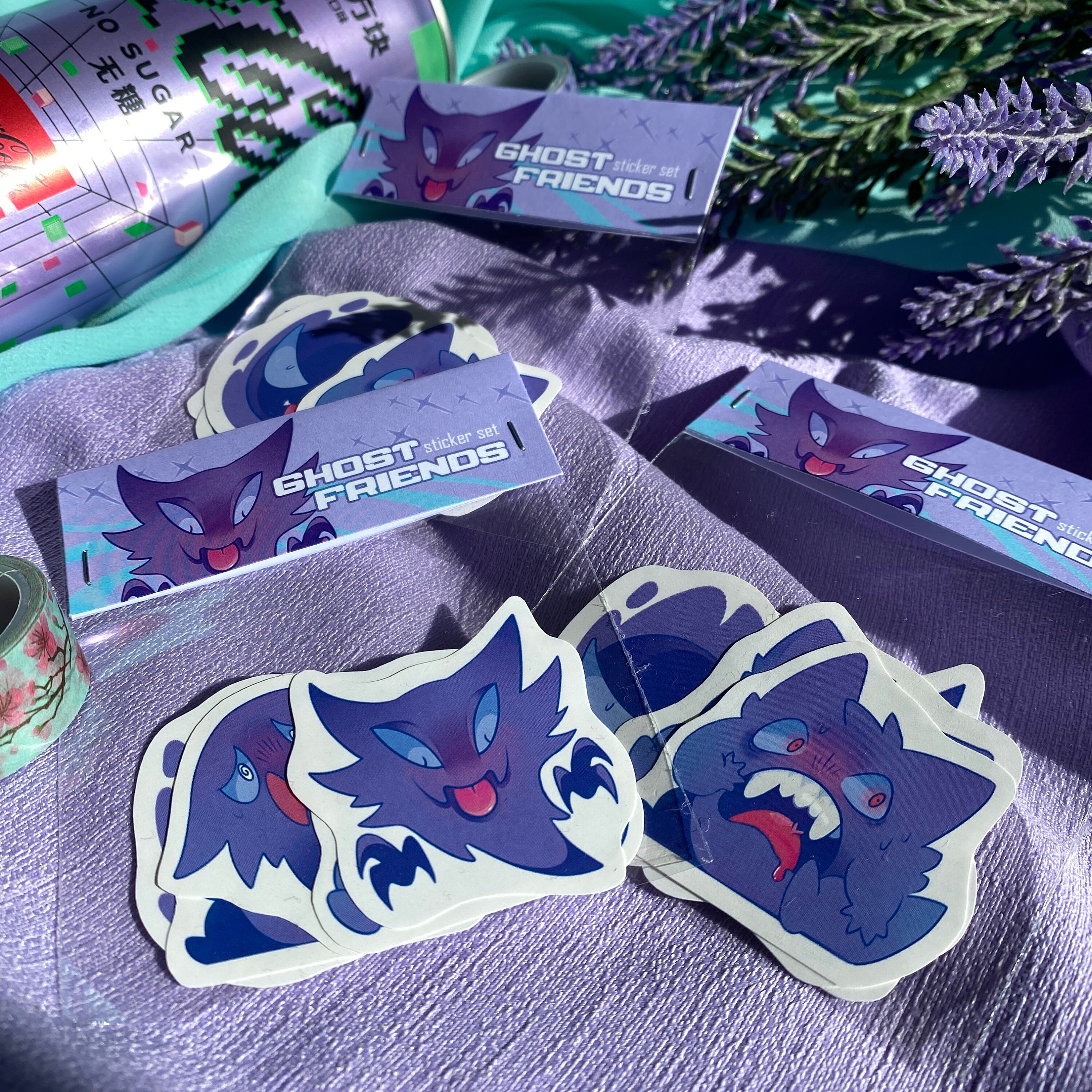 Gengar Haunter Gastly Pokemon Sticker Pack of 5 Gloss - Etsy