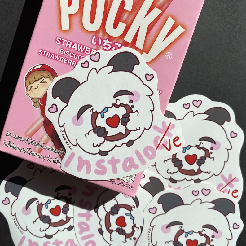 Instalock League of Legends Poro Holographic Glitter Sticker Cute ...