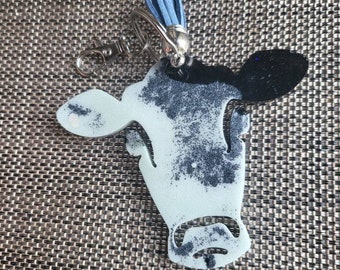 Cow Key Chain - Etsy