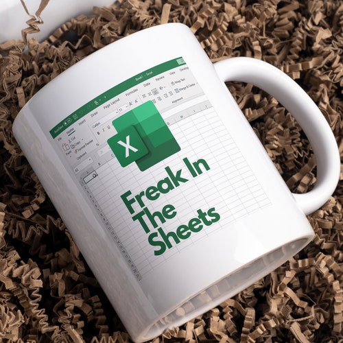Excel Freak in the Sheets Funny Work Secret Santa Office Mug - Etsy UK