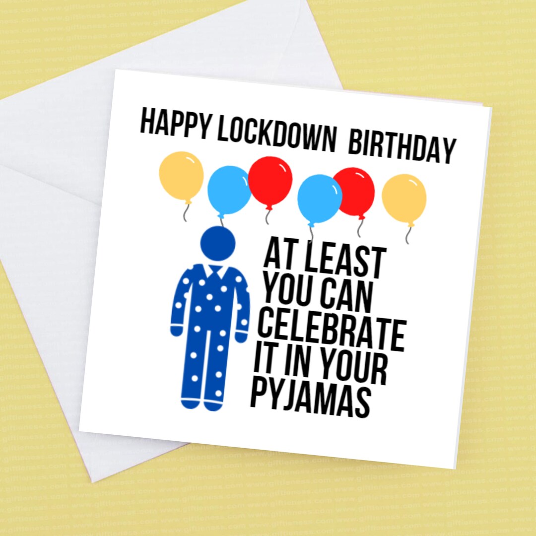 Happy Lockdown Birthday - Etsy