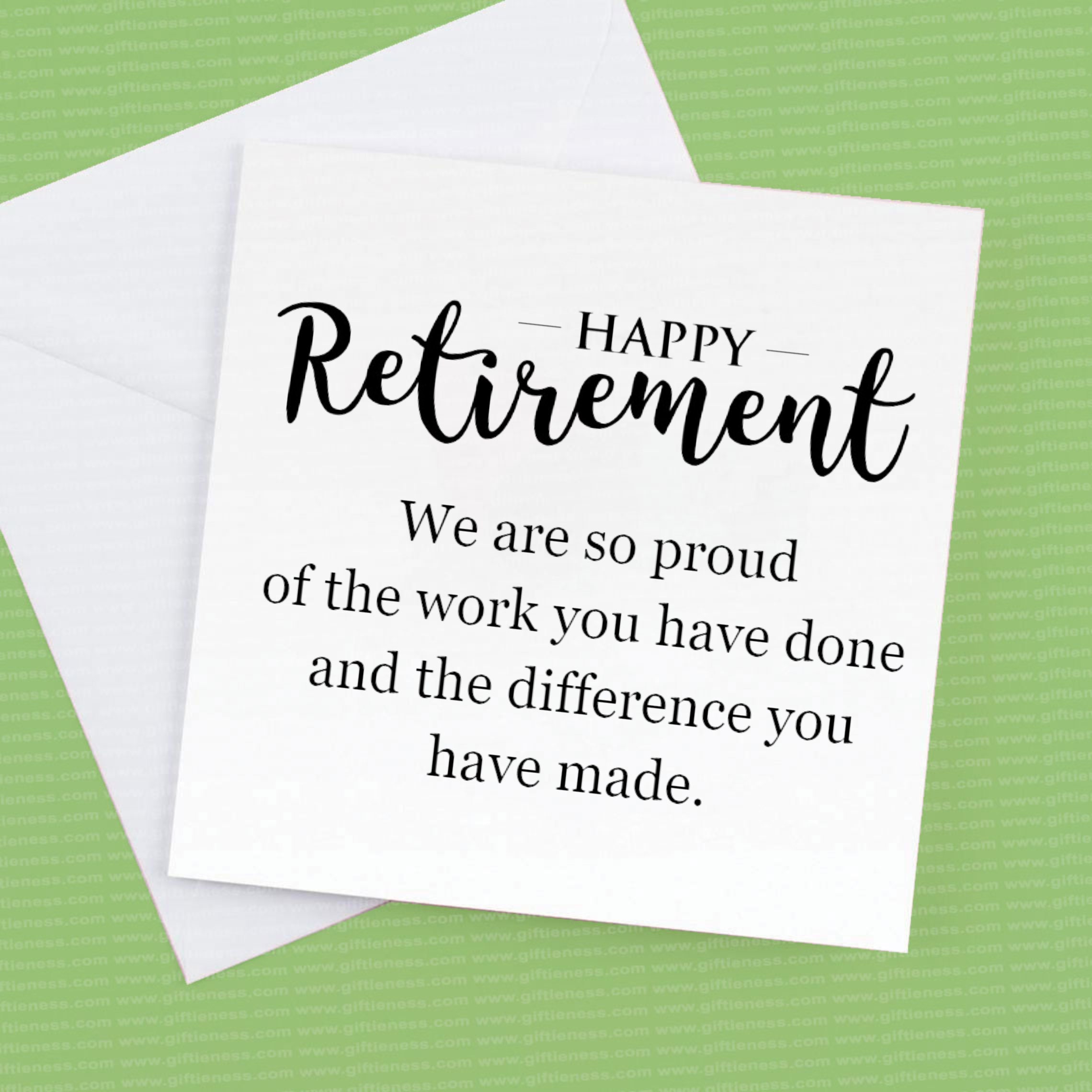 Happy Retirement Card, We Are so Proud of the Work You Have Done - Etsy