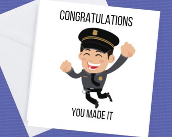Police Officer Retirement /good Luck/ New Job/ Birthday Card - Etsy