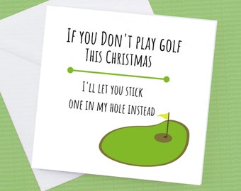 Golf Rude Card - Etsy