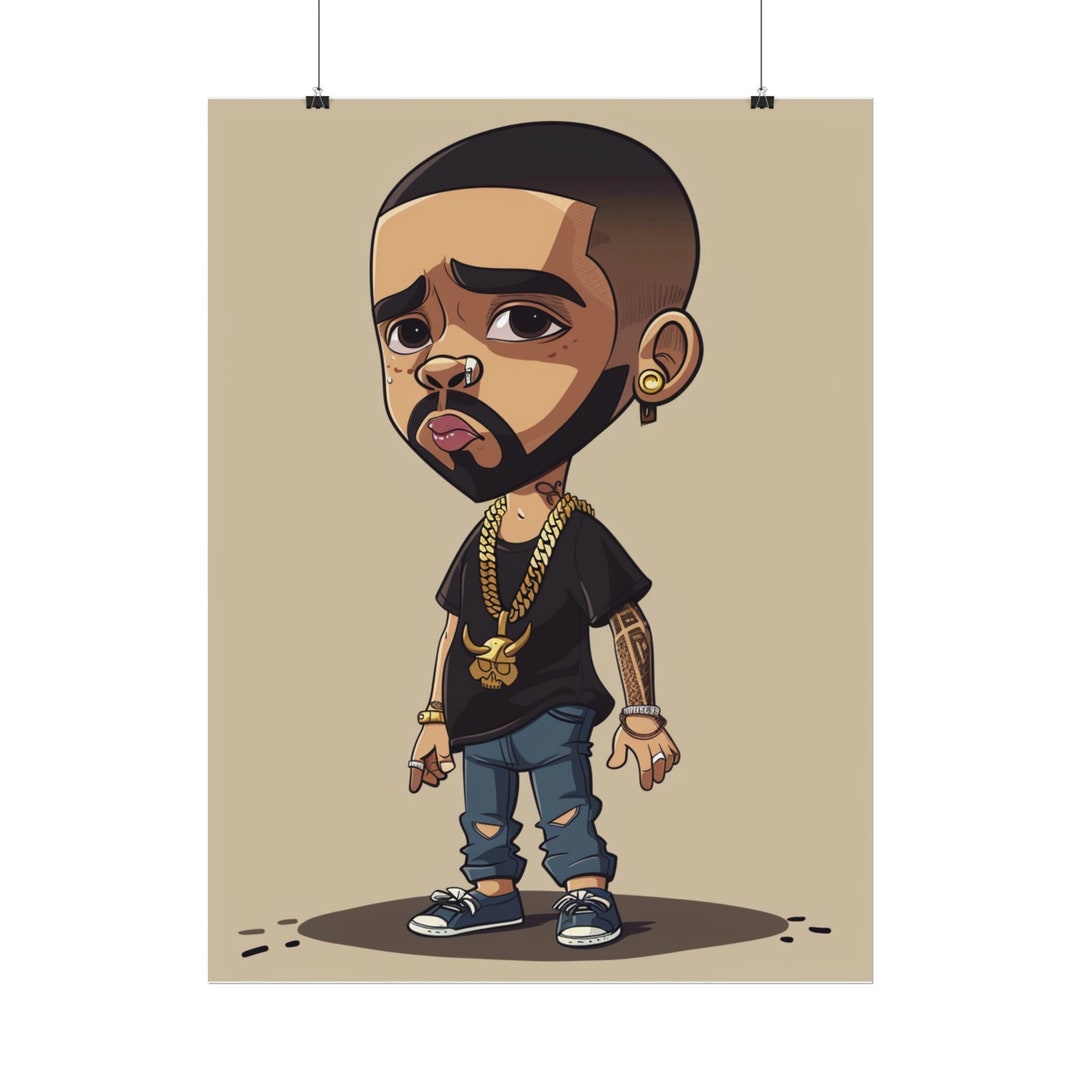 Drake Baby Poster Cartoon Funny Gift for Him - Etsy