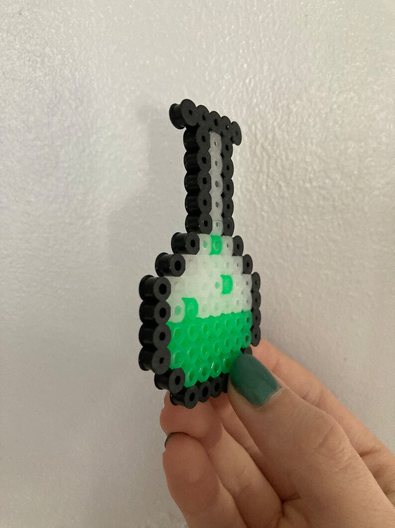 Neon Green Potion Perler Beads Green and Clear Cute - Etsy