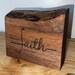 Walnut Live Edge Sign, Welcome Sign, Every Day, Faith, Wood Sign, Wall ...