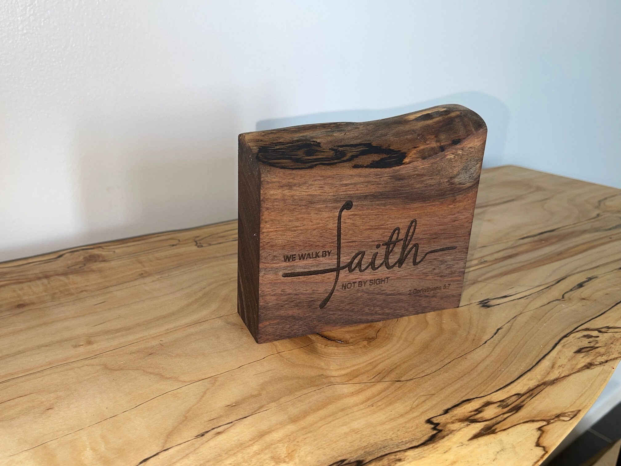 Walnut Live Edge Sign, Welcome Sign, Every Day, Faith, Wood Sign, Wall ...