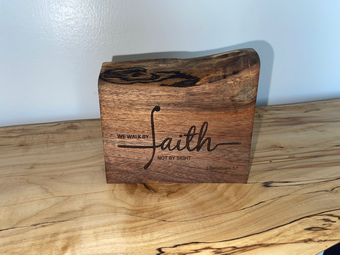Walnut Live Edge Sign, Welcome Sign, Every Day, Faith, Wood Sign, Wall ...