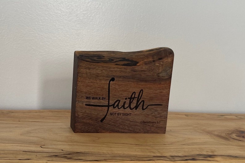 Walnut Live Edge Sign, Welcome Sign, Every Day, Faith, Wood Sign, Wall ...