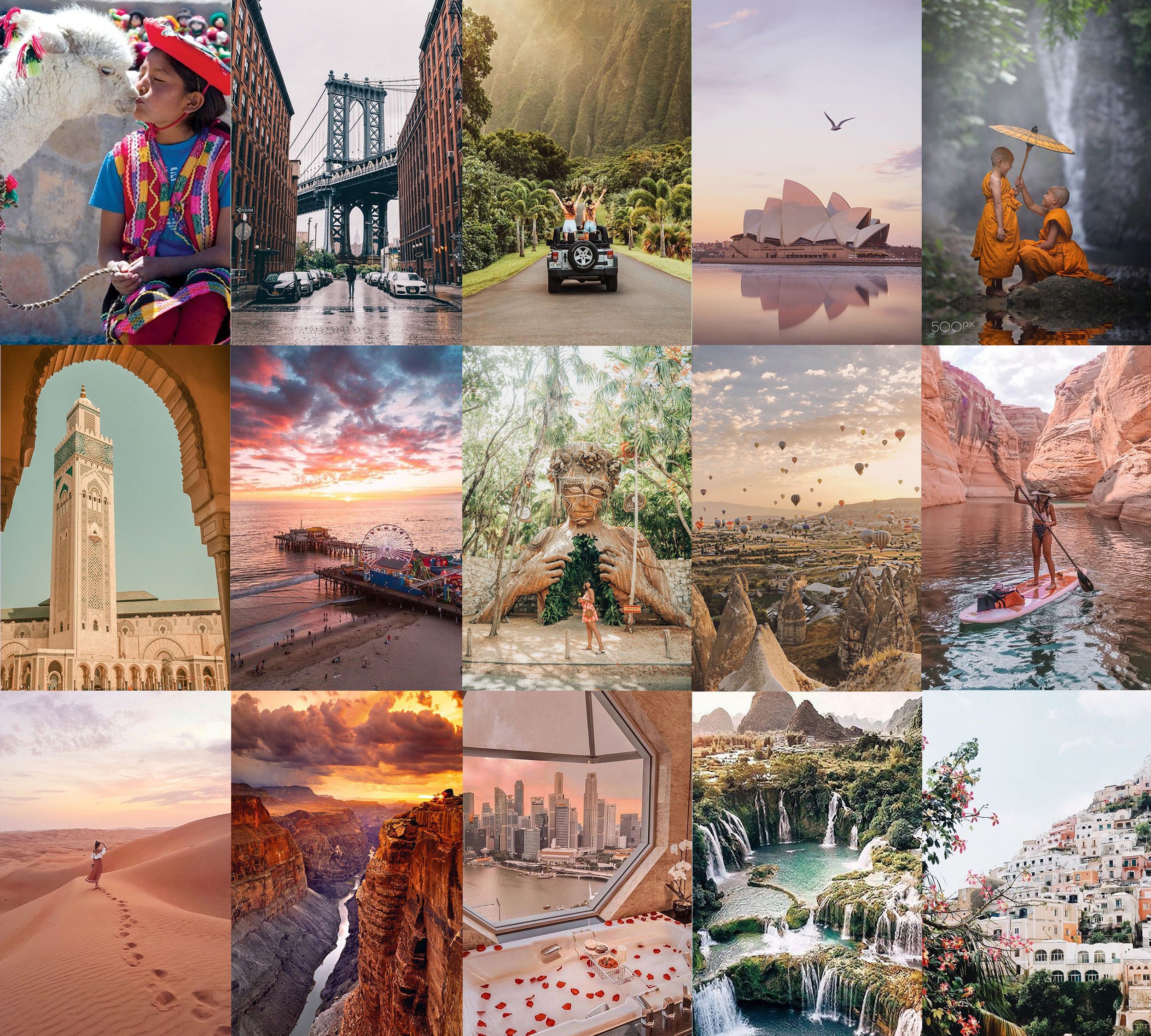 Boujee Travel Aesthetic Wall Collage Kit 60pcs Instant - Etsy Australia