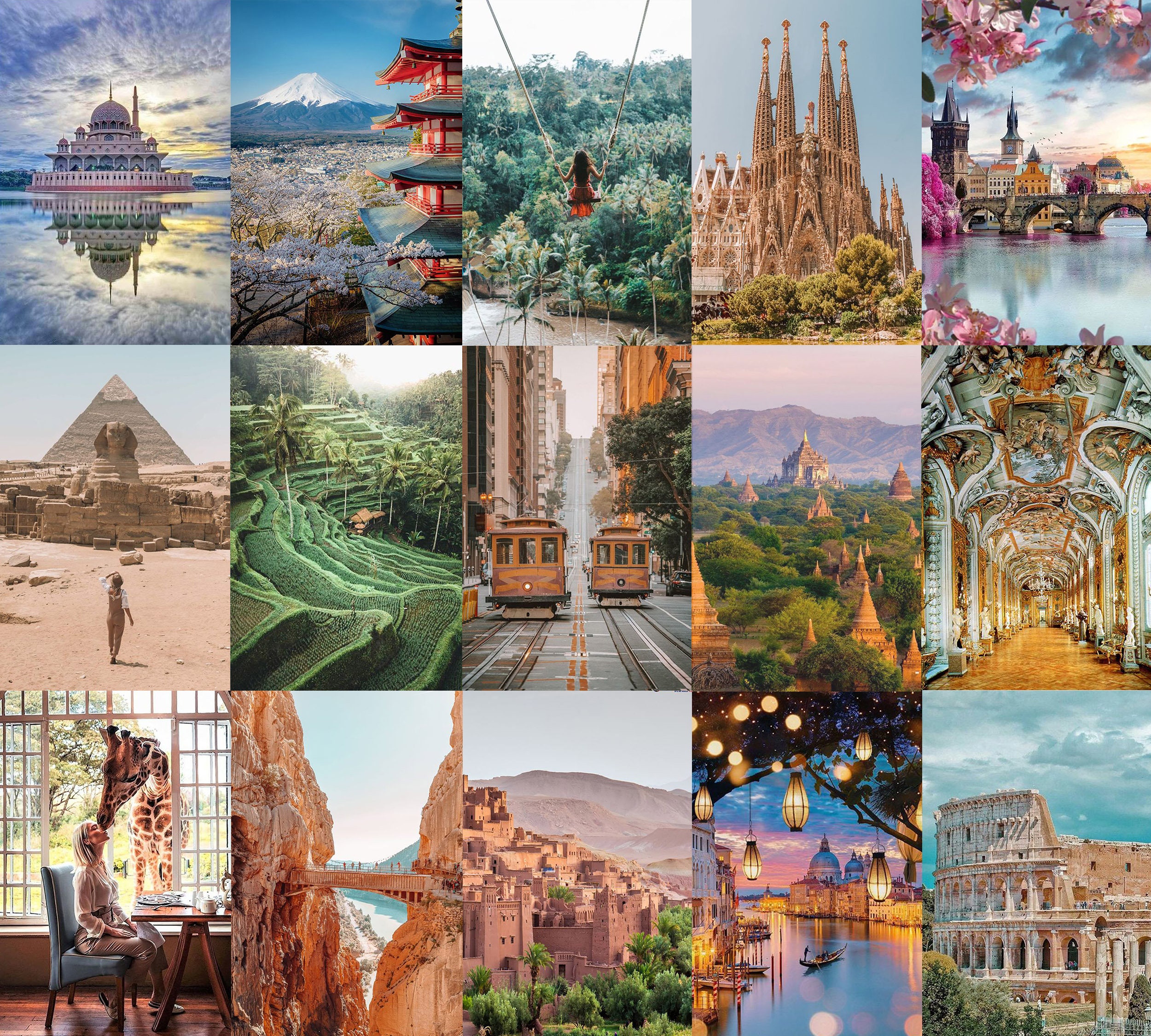 Boujee Travel Aesthetic Wall Collage Kit 60pcs Instant - Etsy UK