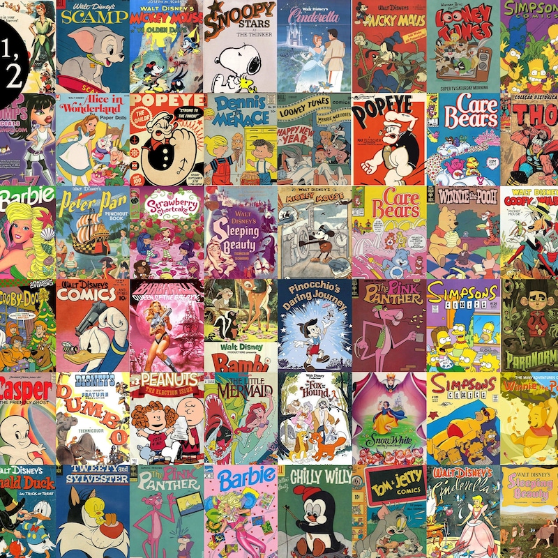 Cartoon Posters - Etsy