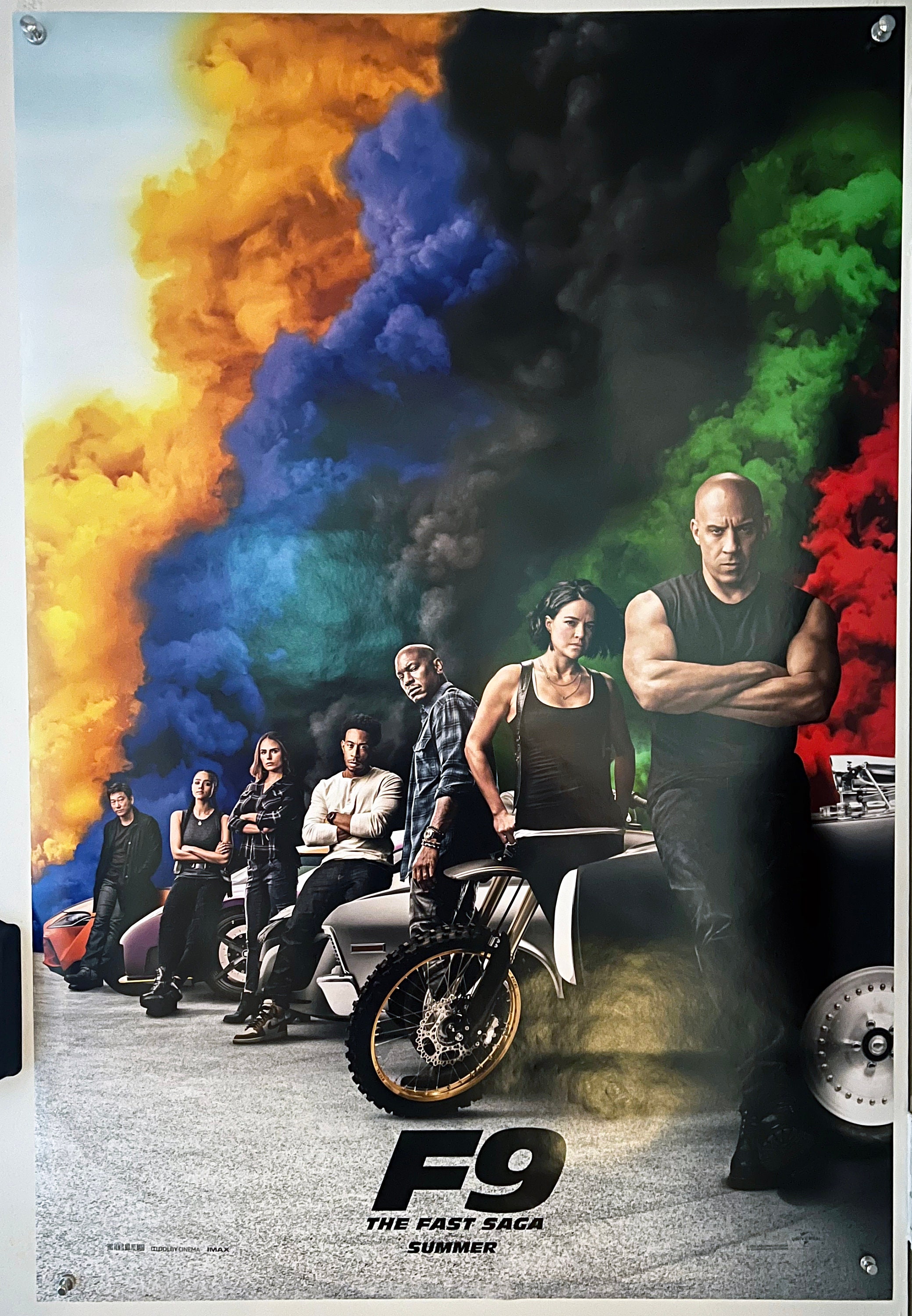 F9 : FAST & FURIOUS 2021 Affiche de film originale recto-verso, Vin ...