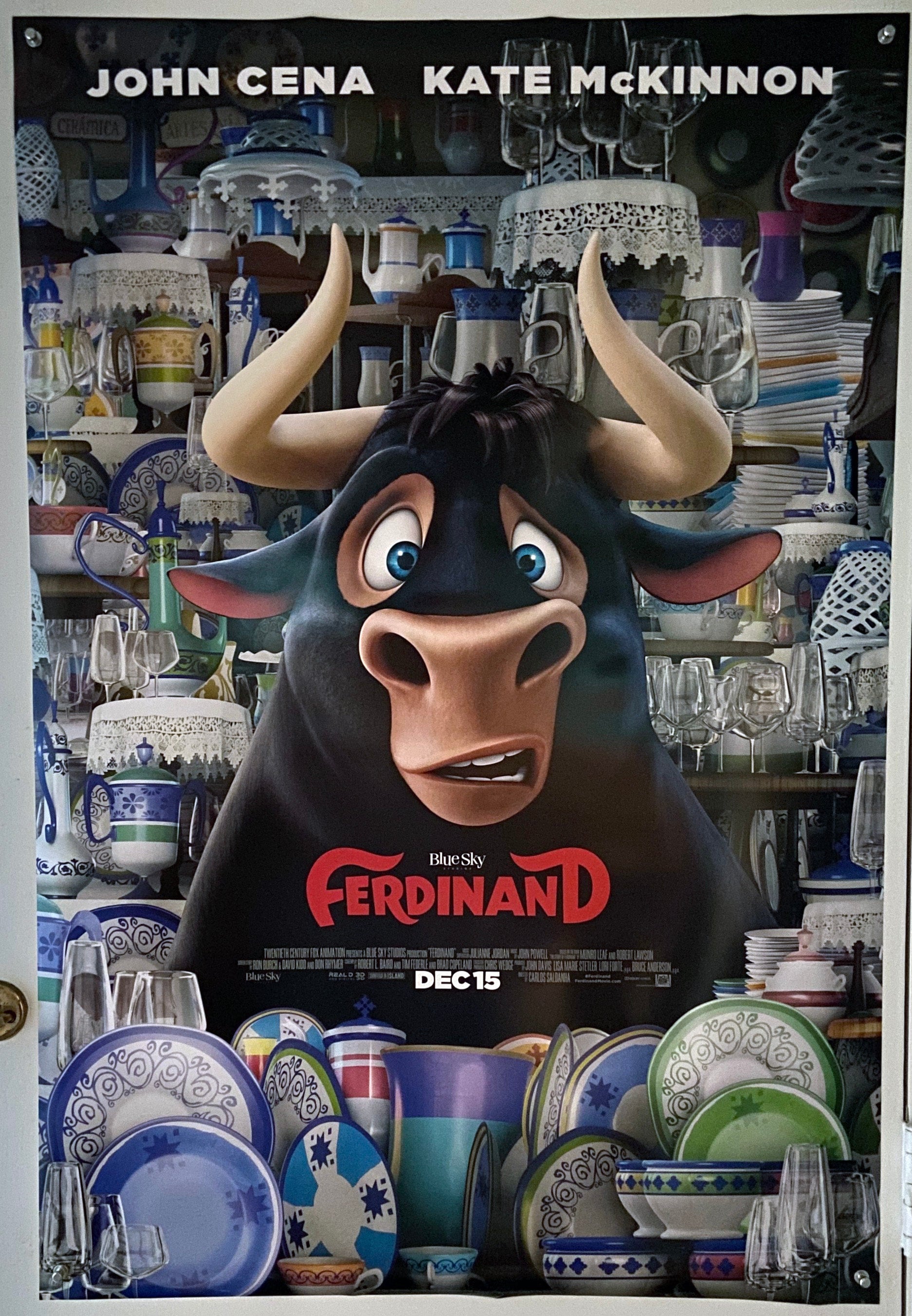FERDINAND 2017 Póster original de la película de doble - Etsy España