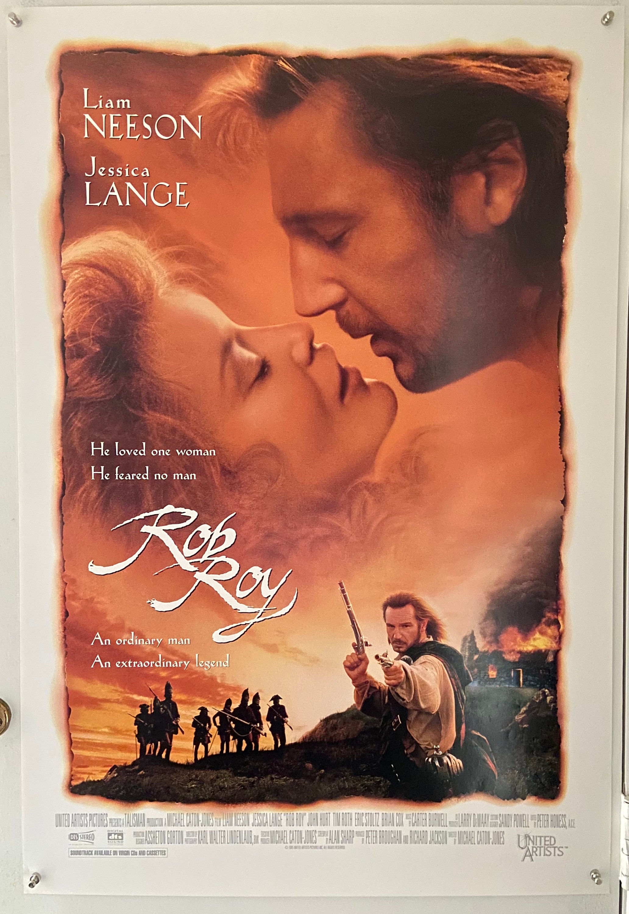 Rob Roy 1995 Original Double Sided Movie Poster | Etsy