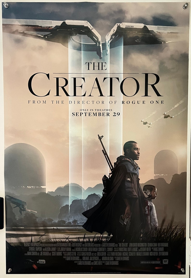 THE CREATOR 2023 Original Double Sided Movie Poster John David ...