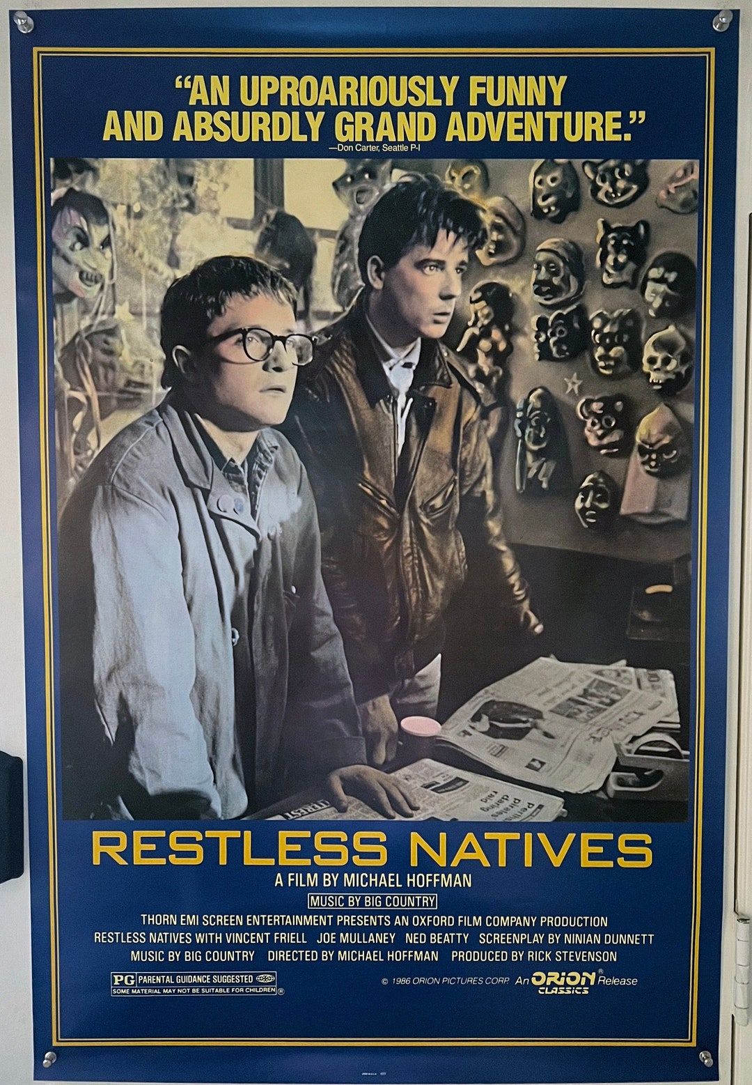 RESTLESS NATIVES 1983 Original Single Sided Movie Poster - Etsy