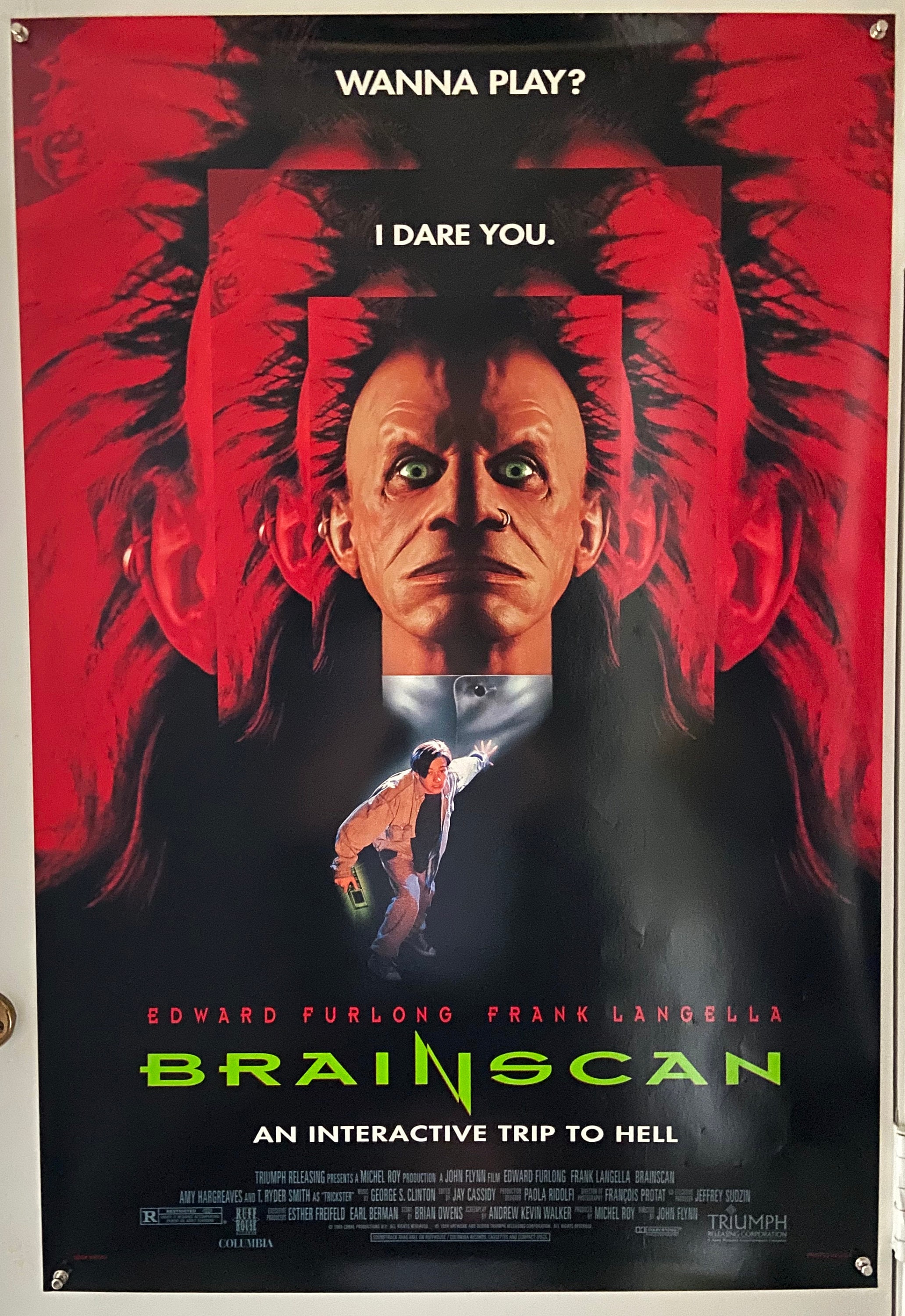 Brainscan 1994 Poster originale di un film a lato singolo | Etsy