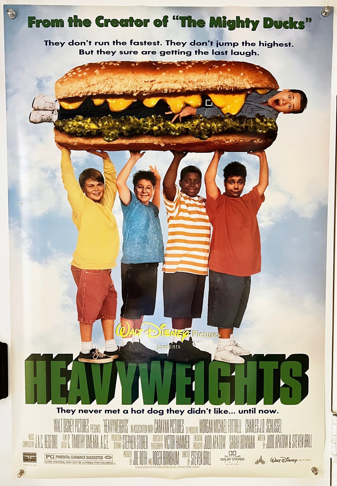 HEAVYWEIGHTS 1995 Original Double Sided Movie Poster Ben - Etsy