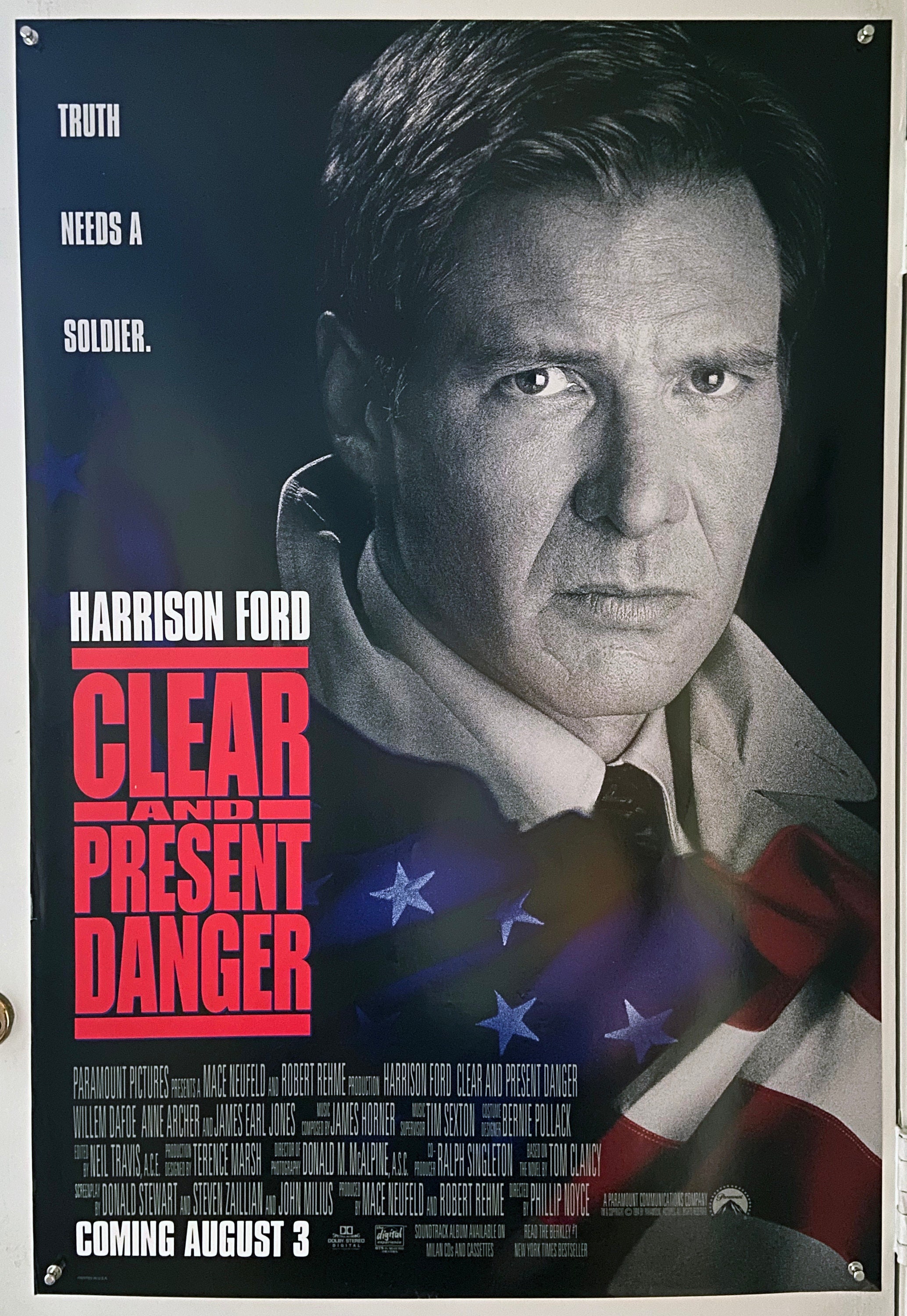 Clear And Present Danger Movie Poster