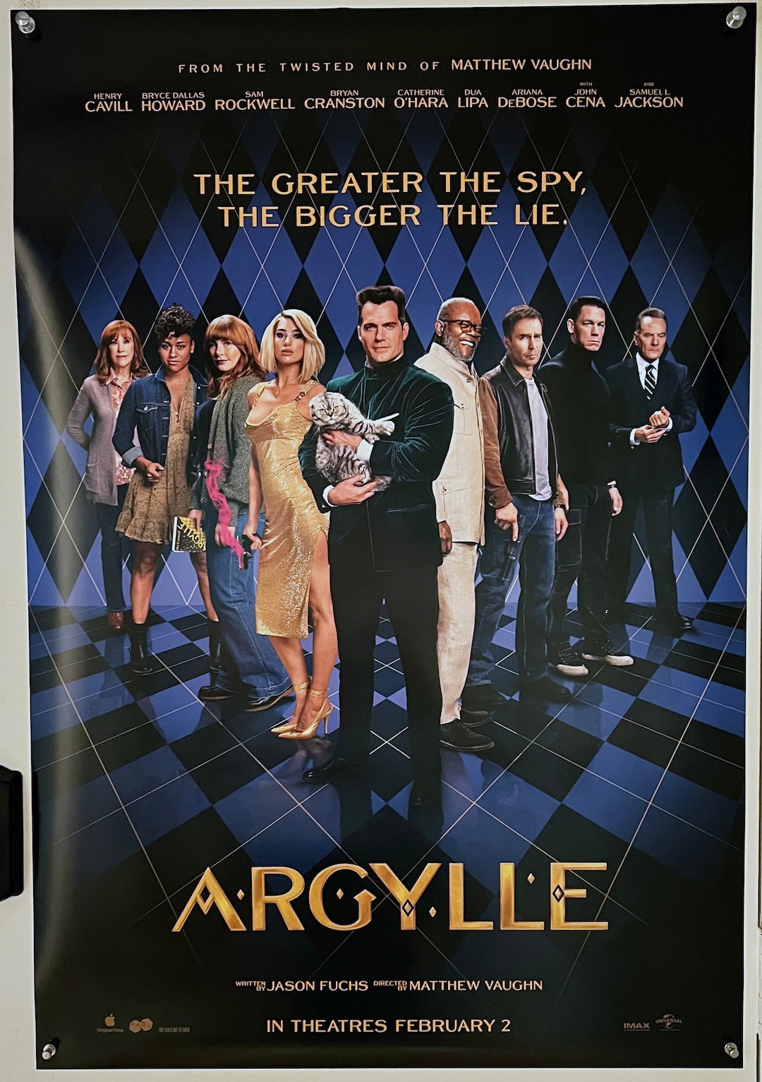 ARGYLLE 2024 Original Double Sided Advance Teaser Movie Poster Henry Cavill - Etsy