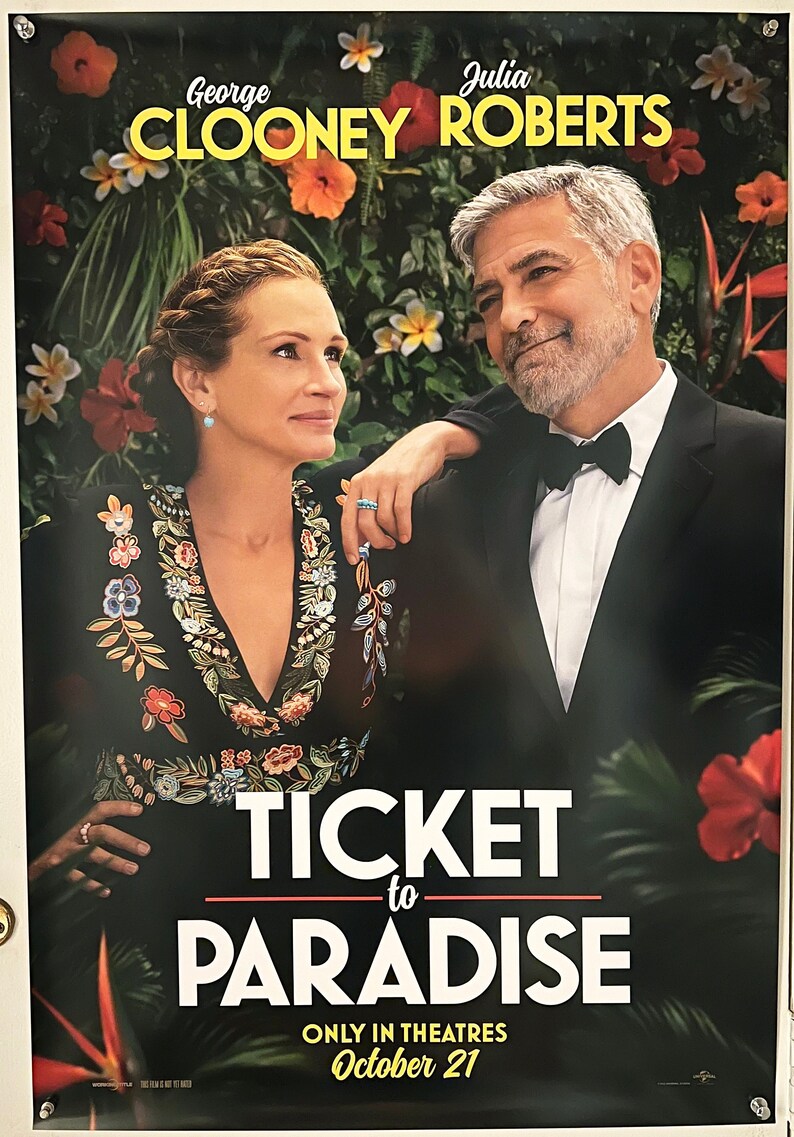 TICKET TO PARADISE 2022 Original Double Sided Movie Poster - Etsy