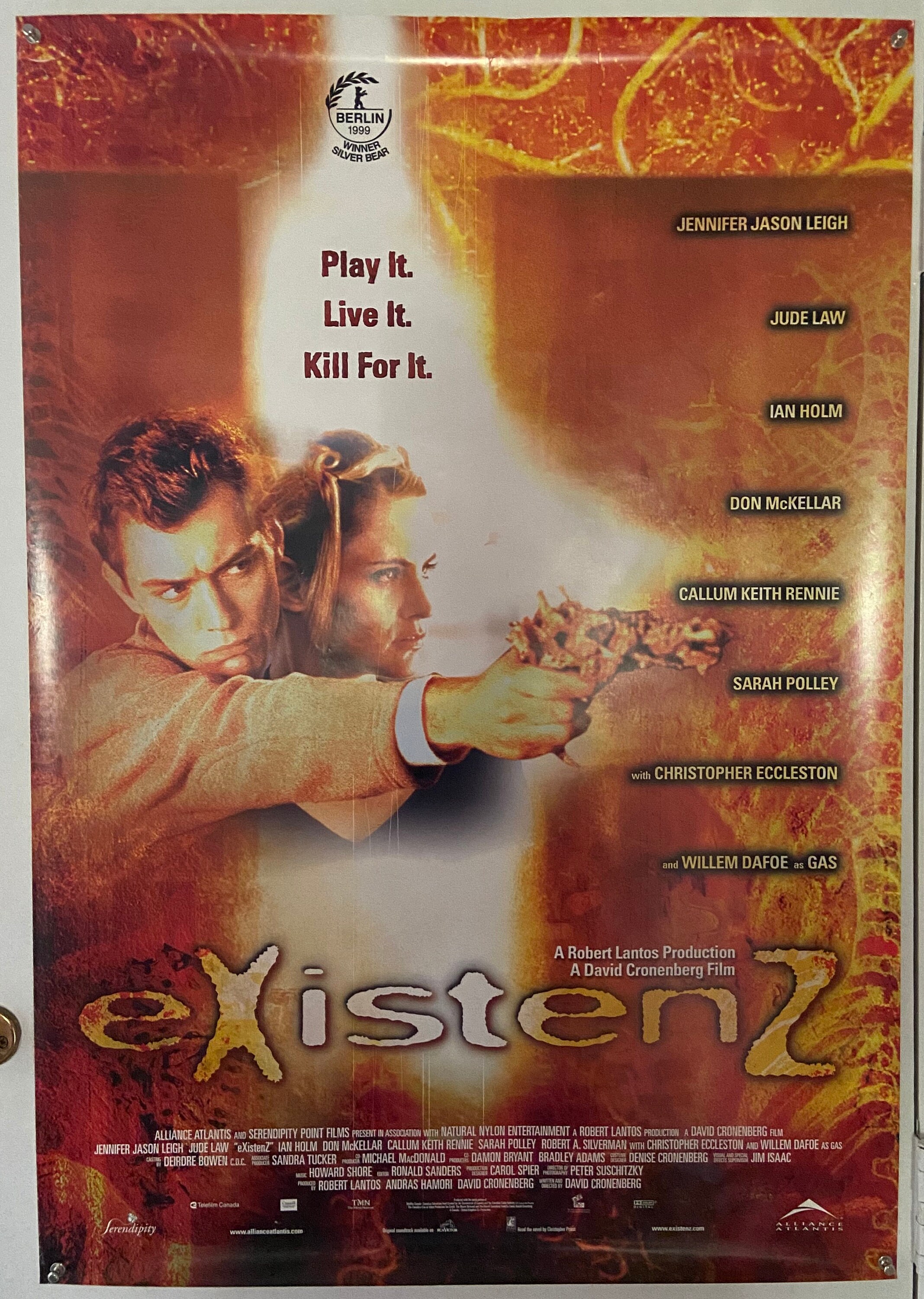 EXISTENZ 1999 Original Single Sided Movie Poster Jennifer | Etsy