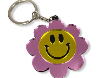 Smiley Face Flower Ring - Etsy
