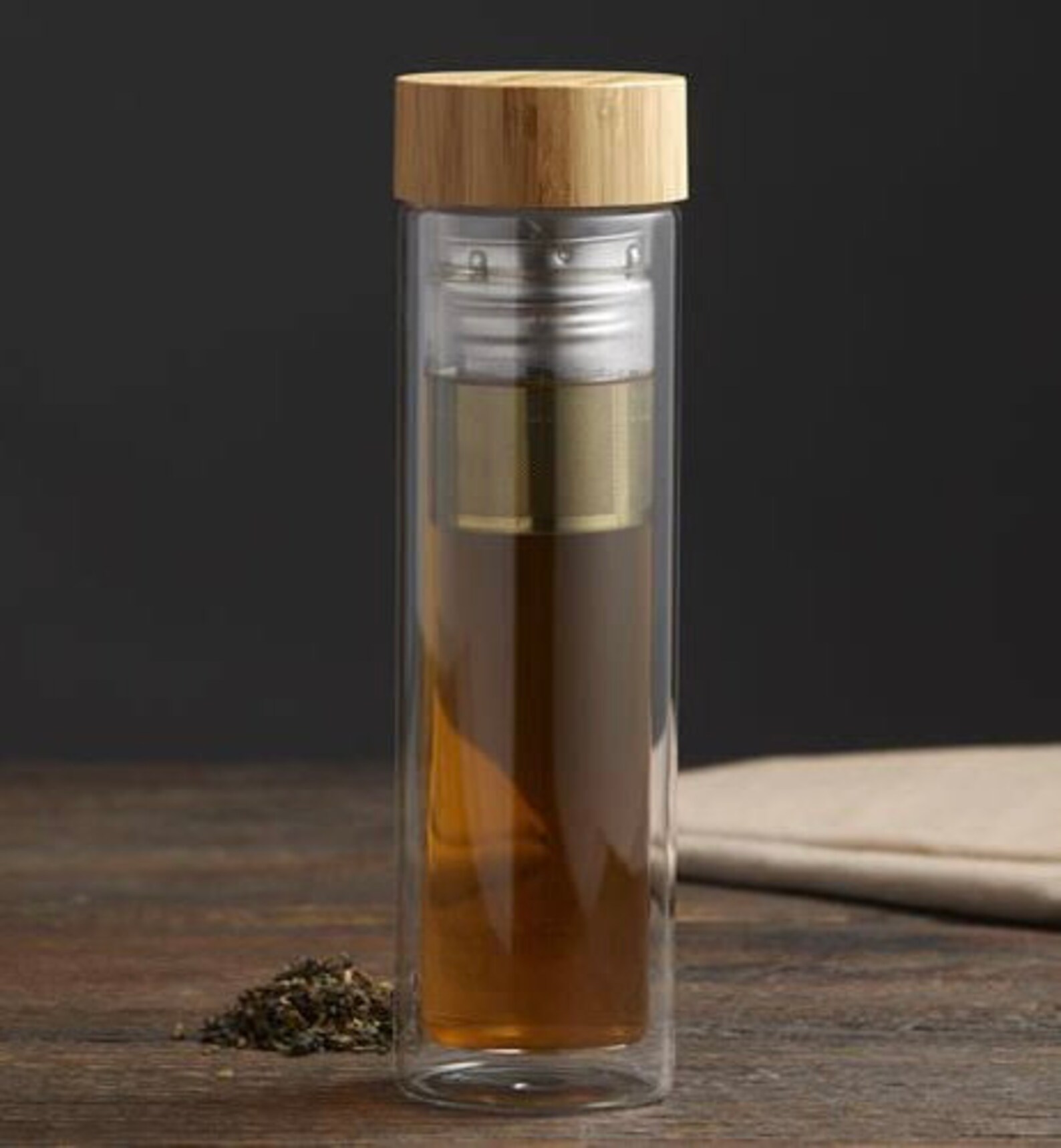 Double Walled Glass Tea Bottles - Etsy