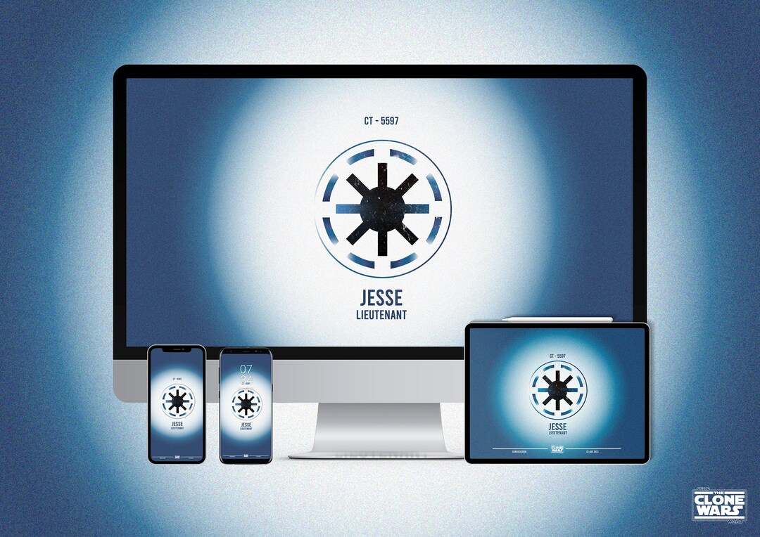 STAR WARS 501st Legion Lieutenant Jesse Symbol Wallpaper : 4 - Etsy