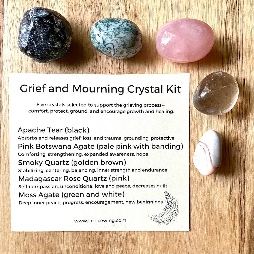 Grief and Mourning Crystal Kit Grief Crystals Healing - Etsy Canada