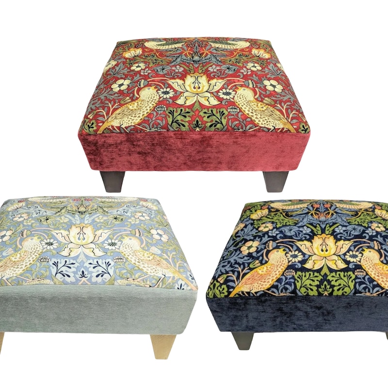 Vintage Footstool Ottomans - Etsy UK