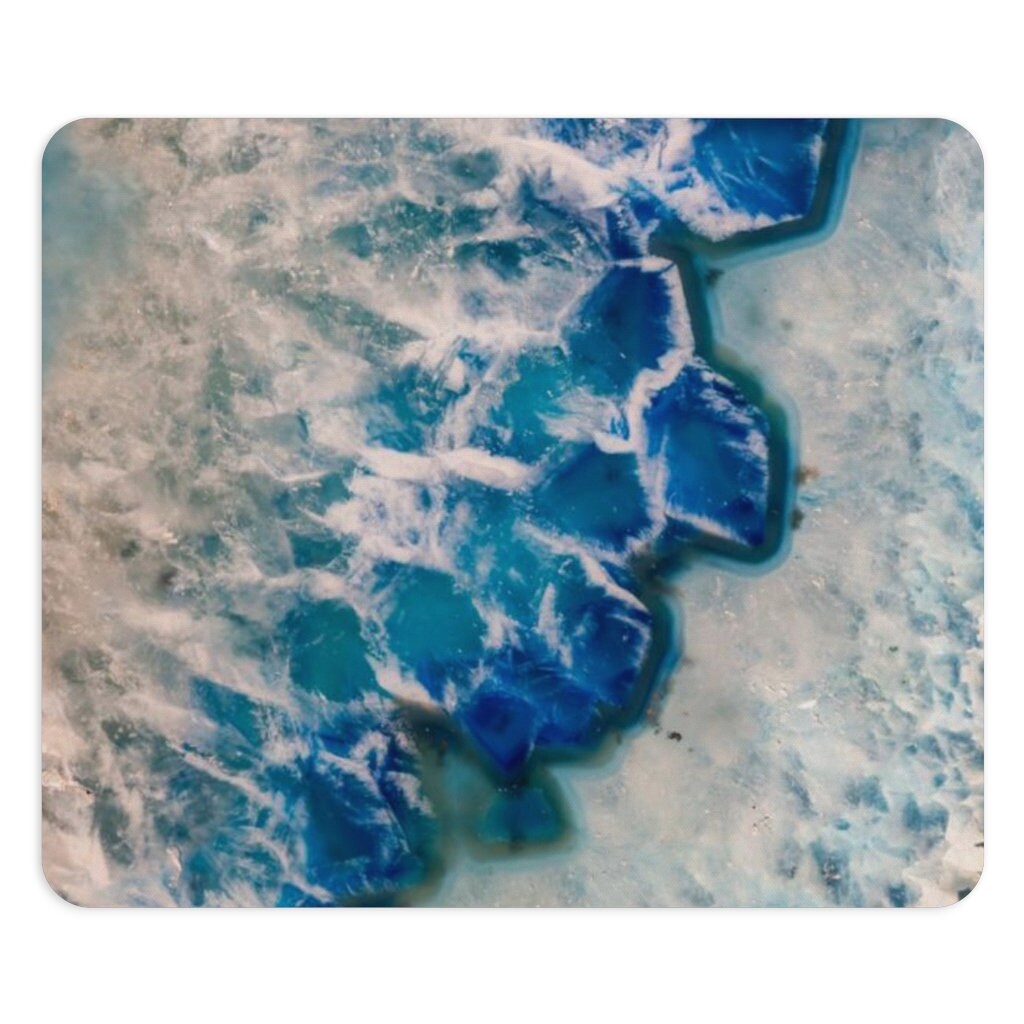 Mouse Pad Circle Mouse Pad Blue Mouse Pad Marble Mouse Pad - Etsy