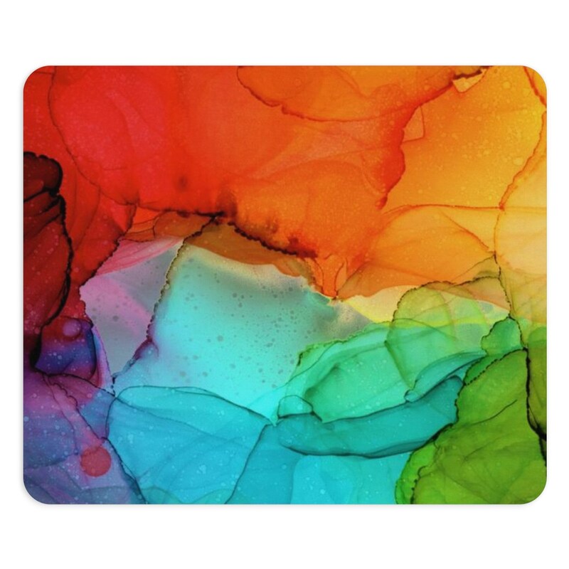 Rainbow Mouse Pad - Etsy