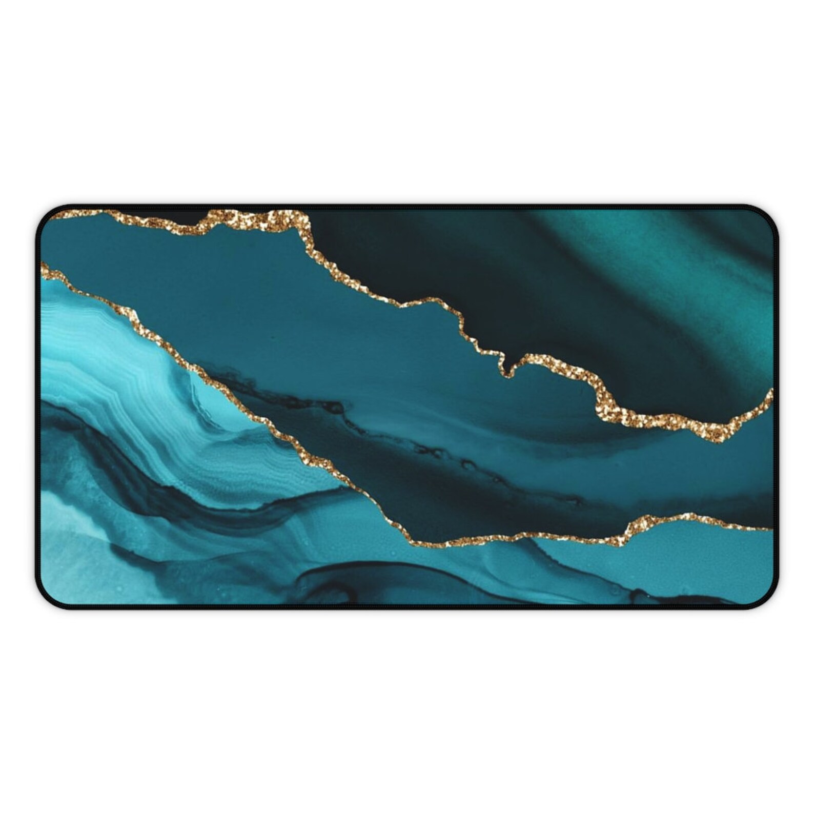 Desk Mat Teal Desk Mat Turquoise Desk Mat Marble Desk Mat - Etsy