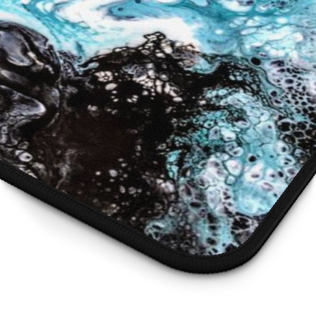 Desk Mat Teal Desk Mat Turquoise Desk Mat Marble Desk Mat - Etsy