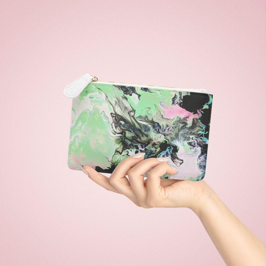 Mini Clutch Bag Mint Clutch Bag Mint Marble Clutch Mint - Etsy