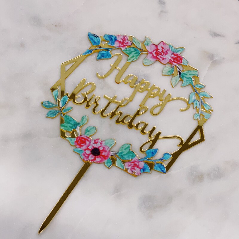Modern Cake Topper - Etsy