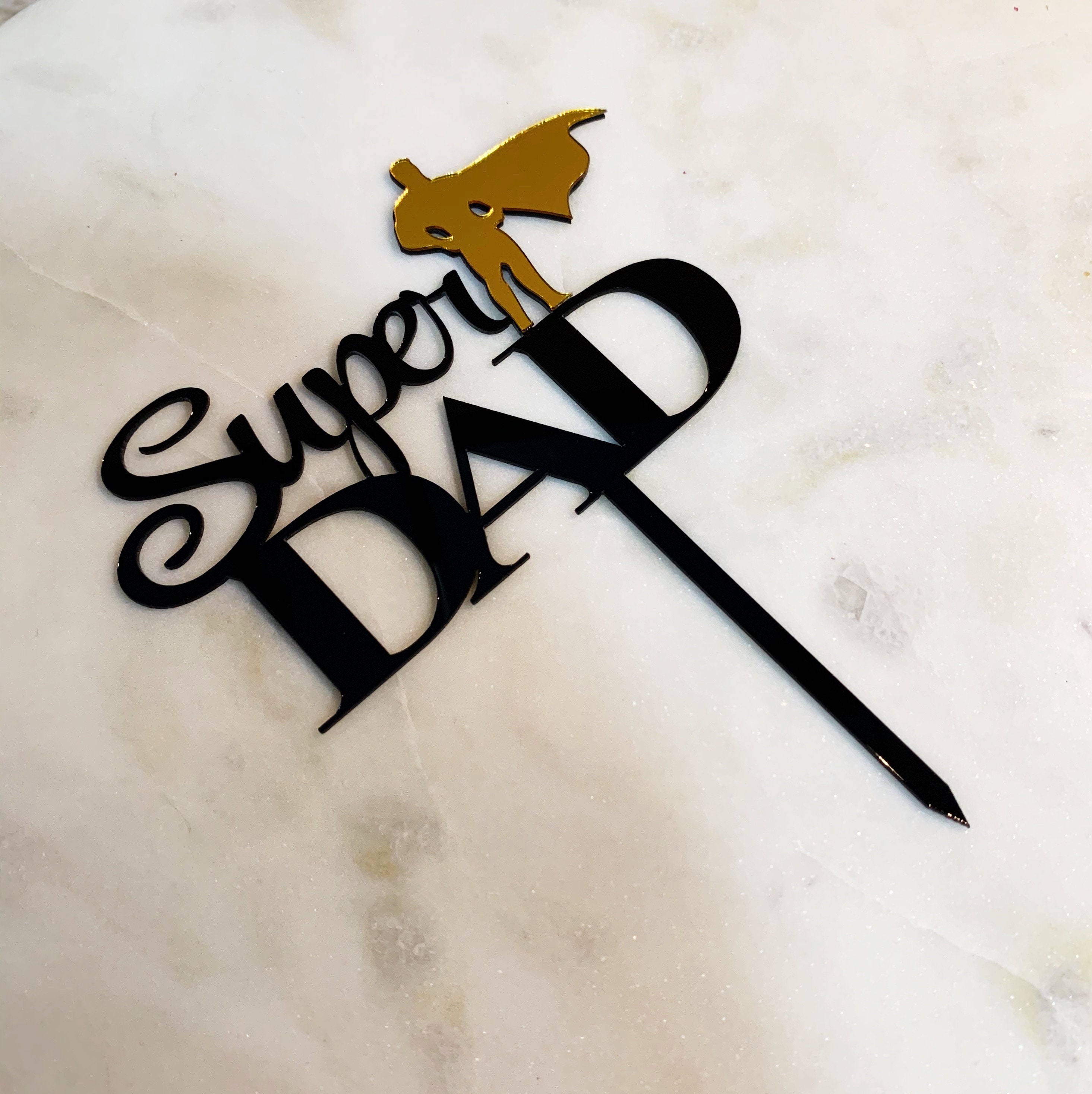 SUPER DAD Cake Topper / Cumpleaños de papá / Topper de pastel del día ...