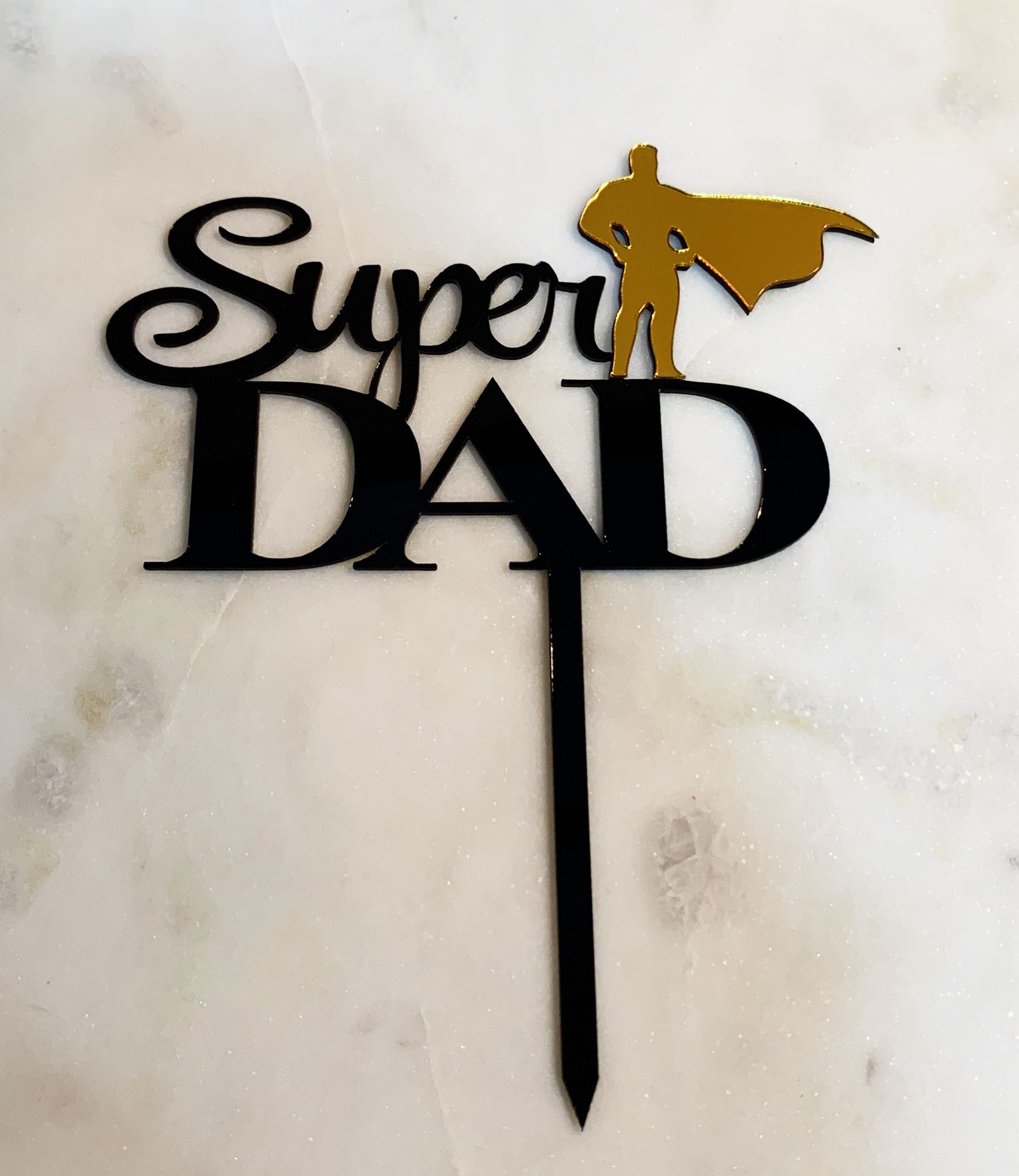 SUPER DAD Cake Topper / Cumpleaños de papá / Topper de pastel del día ...