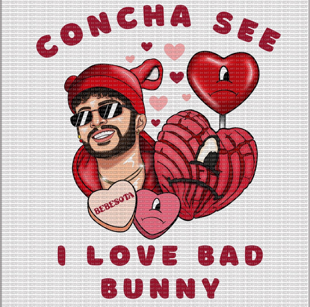 Concha See I Love You Bad Bunny - Etsy
