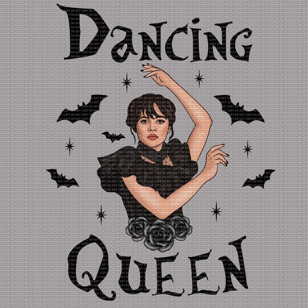 Wednesday Addams Png Dancing Queen - Etsy