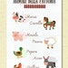Animals Chart in Italian Digital Download, Gli Animali, Pre-school ...
