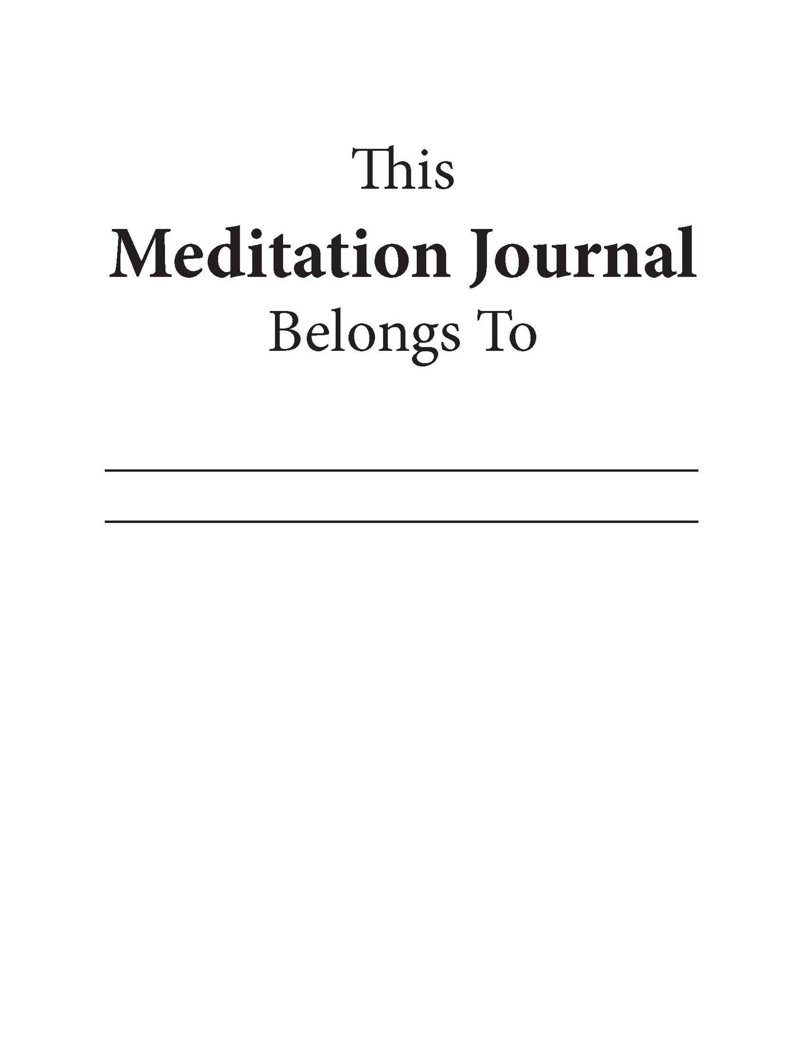 Meditation Journal for Daily Mindfulness Practice Logs - Etsy
