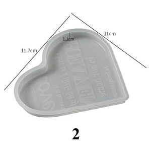 Heart Sign Resin Mold/heart Memorial Silicone Molds for Epoxy Resin ...